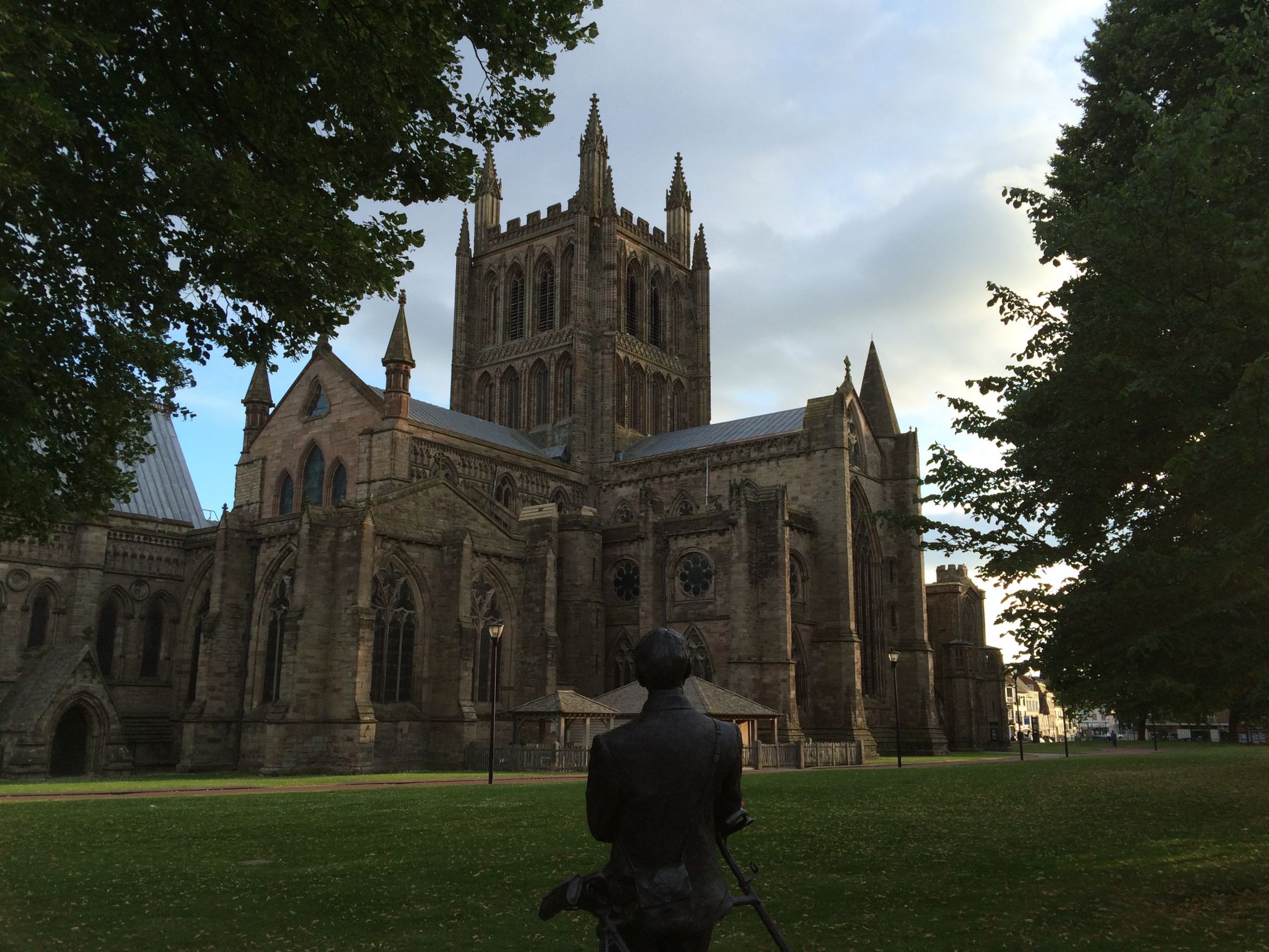 Visiting Rotherwas and Meeting Sir Edward Elgar » Two Dogs and an Awning