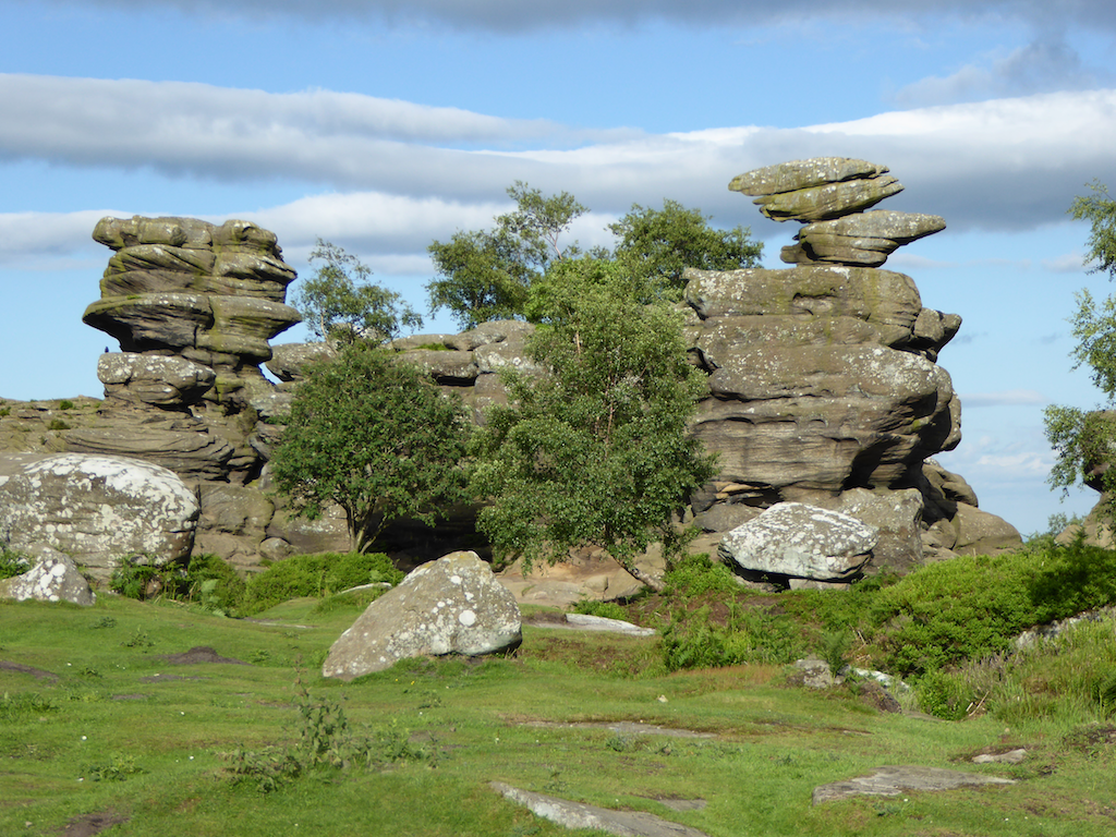Brimham Rocks » Two Dogs and an Awning