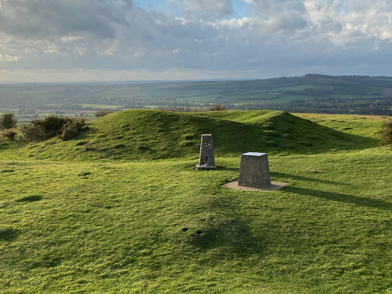 In the Meon Valley from Old Winchester Hill » Two Dogs and an Awning