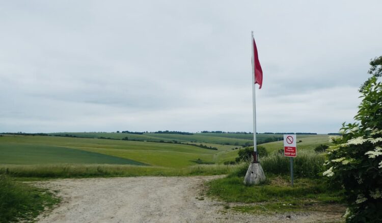 Imber Range Perimeter Path » Two Dogs and an Awning